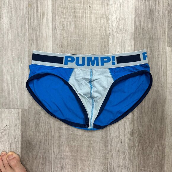Pump! | Underwear & Socks | Pump Brief Underwear Royal Blue And Gray ...